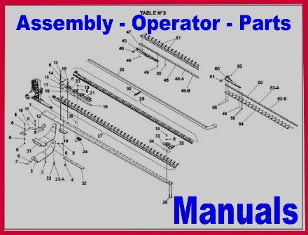 Sickle Bar Mower Parts - Knives, Rivet Tools, Cutter Bar Guards, Drive ...